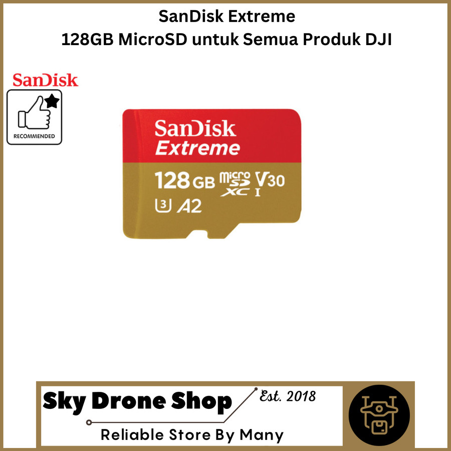 Jual Memory Card Drone Camera Micro SD Sandisk Extreme 128GB DJI Mavic 3 Enterprise Mavic 3 ...