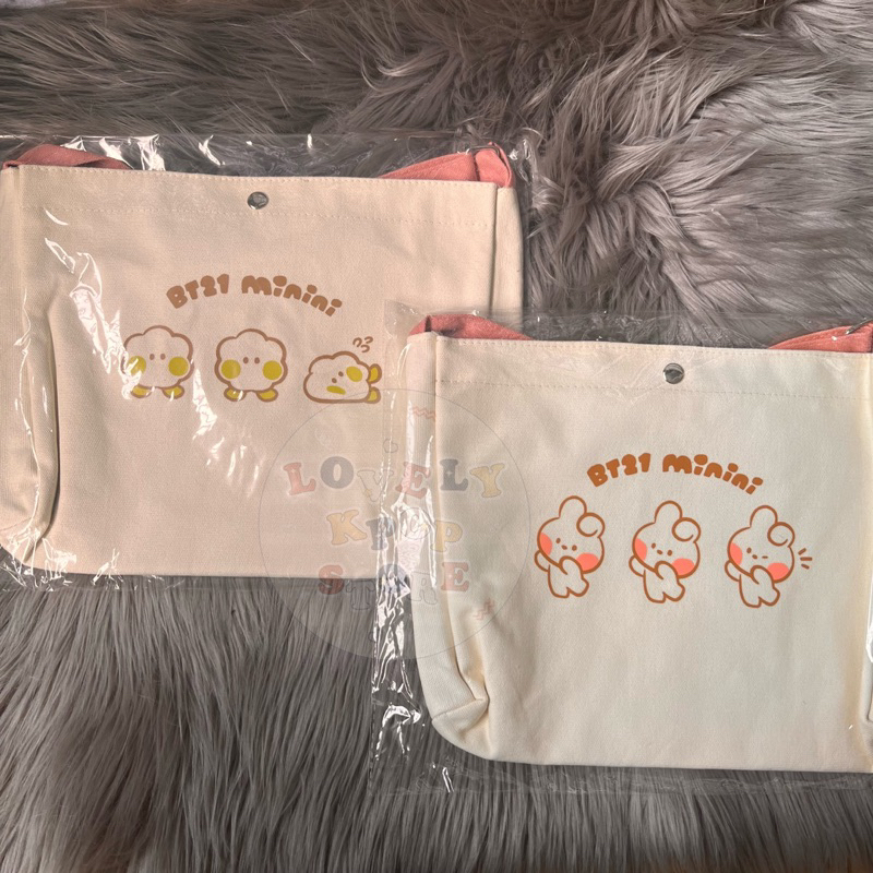 Jual READY STOCK BT21 BAG TAS BT21 SLING BAG CANVAS BAG MONOPOLY SHOOKY ...