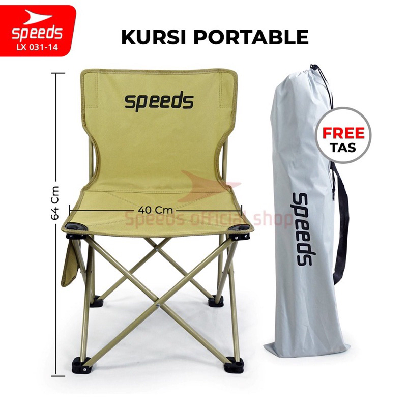 Jual Kursi Lipat Portable Bangku Mancing Camping Outdoor Naik Gunung Speeds / Fshing Folding ...