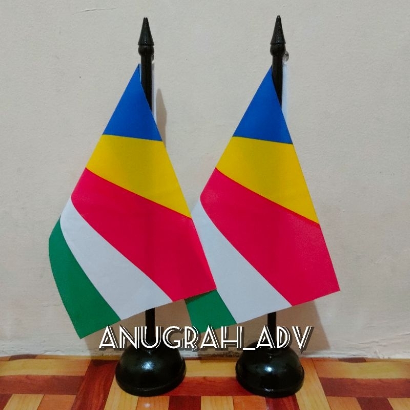 Jual tiang kayu bendera meja SEYCHELLES | Shopee Indonesia