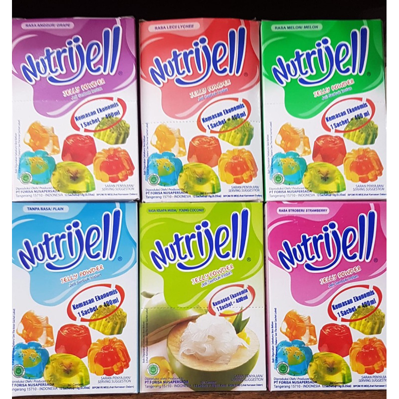 Jual Nutrijell Jelly power Aneka Rasa 10gr. | Shopee Indonesia