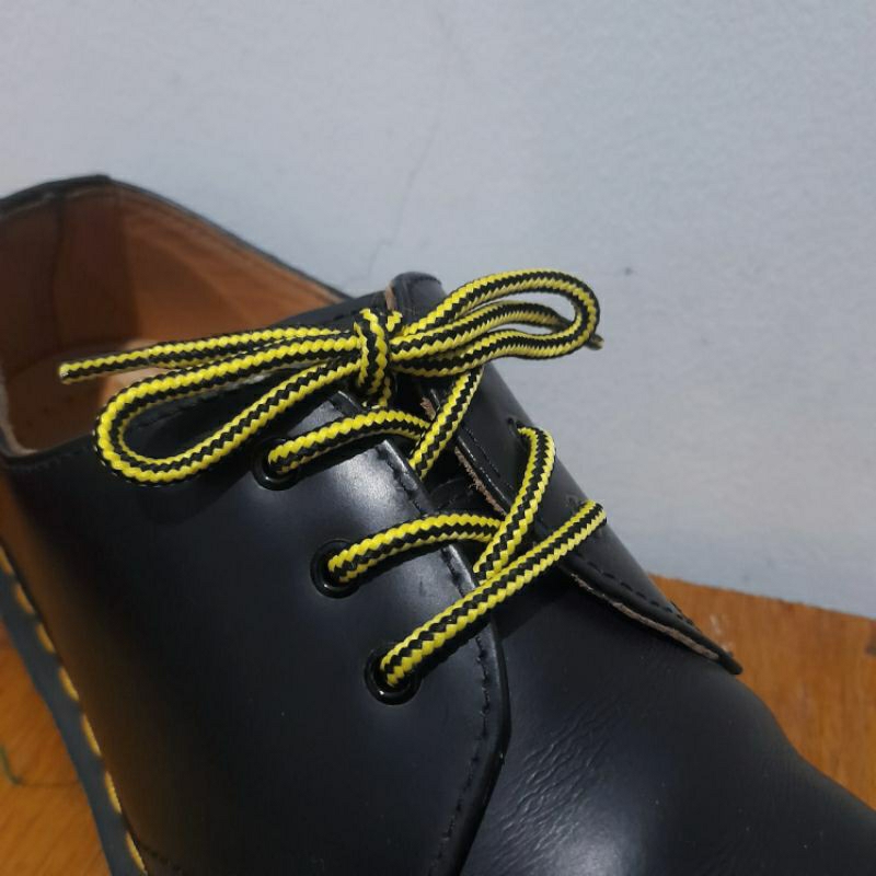 Jual Tali sepatu bulat katun motif boots derby docmart 65cm -140 cm ...