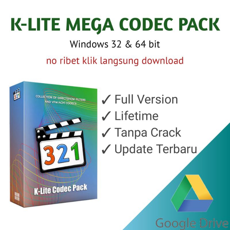 Jual K-Lite Mega Codec Pack Win 32/64 Bit | Shopee Indonesia
