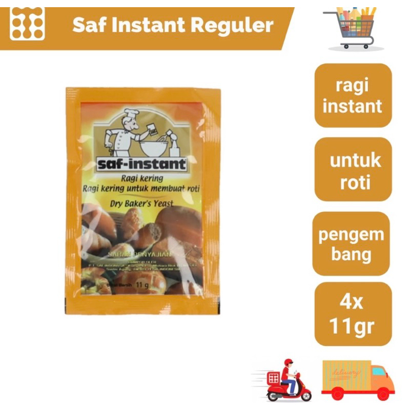 Jual Saf Instant Ragi Kering 11Gr (Isi 4 Pcs) | Shopee Indonesia