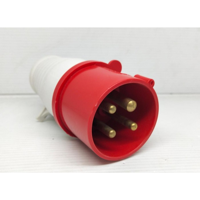 Jual INDUSTRIAL PLUG FORT CEE 4 PIN 32A 024 3P+E 32A STEKER INDUSTRIAL ...