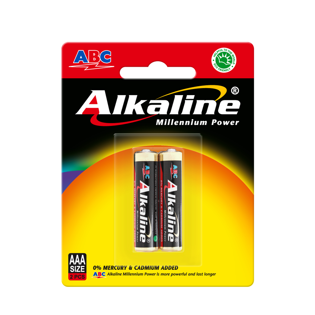 Jual ABC Alkaline LR03 2 Baterai (AAA Size) 1 Box Isi 24 Hanger | Shopee Indonesia