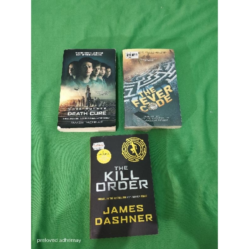 Jual Paket Novel Maze Runner James Dashner The Death Cure The Fever ...
