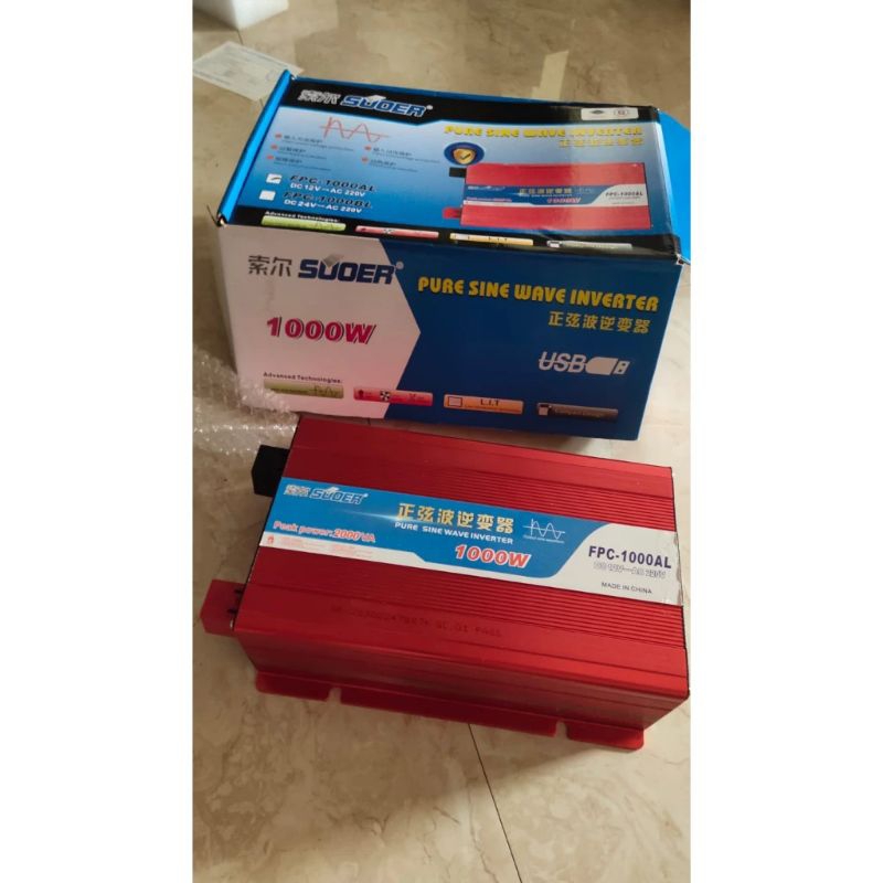 Jual Power Inverter PSW 1000W SUOER FPC-1000AL Original FPC 1000AL FPC 1000 AL TERBAIK | Shopee ...
