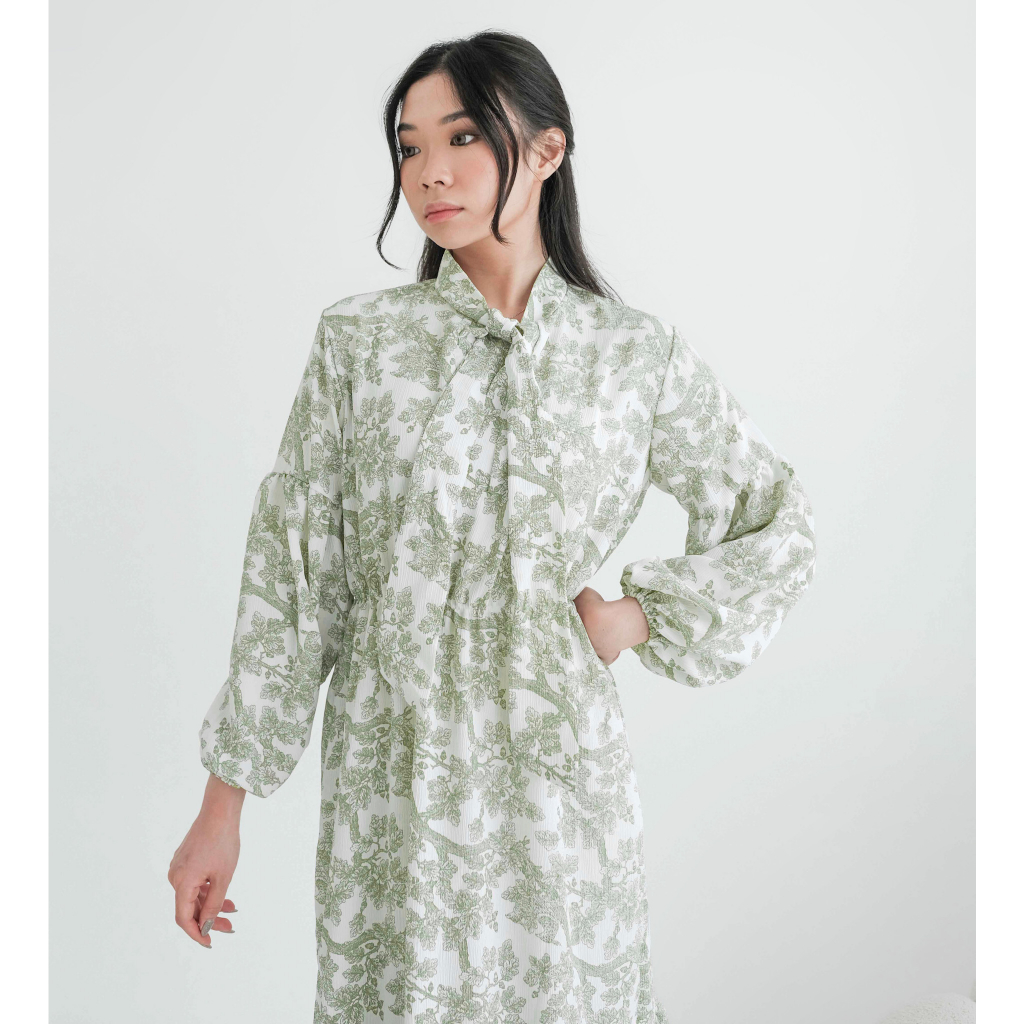 Jual [Tavia] Riviera Dress / Dress Wanita / Dress Lengan Panjang Casual ...