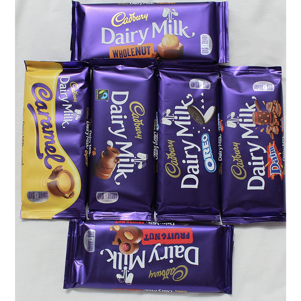 Jual Coklat Cadbury 65 GRAM Dairy Milk Original Chocolate Fruits & Nuts ...