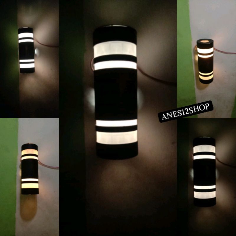 Jual Lampu Hias Dinding Tempel Bulat OUTDOOR/INDOOR Ukir PVC. | Shopee ...