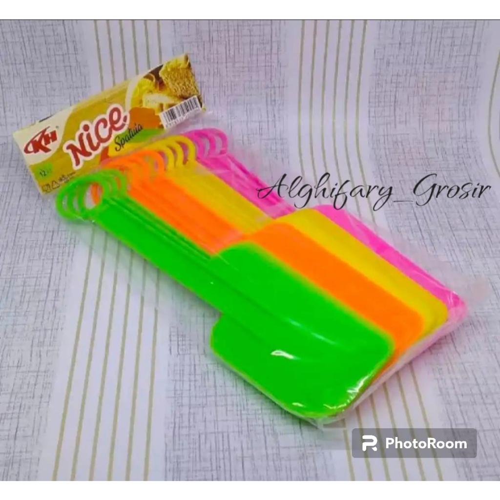 Jual Best Seller!!! (12pcs) Solet pelet kue plastik Nice spatula murah ...