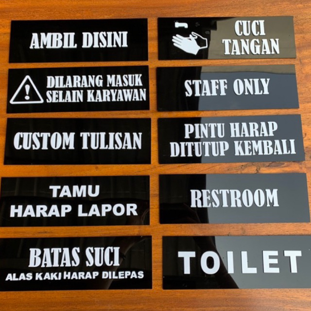 Jual Papan Tulisan | Papan Petunjuk | Papan Sign | Cuci Tangan | Ambil ...