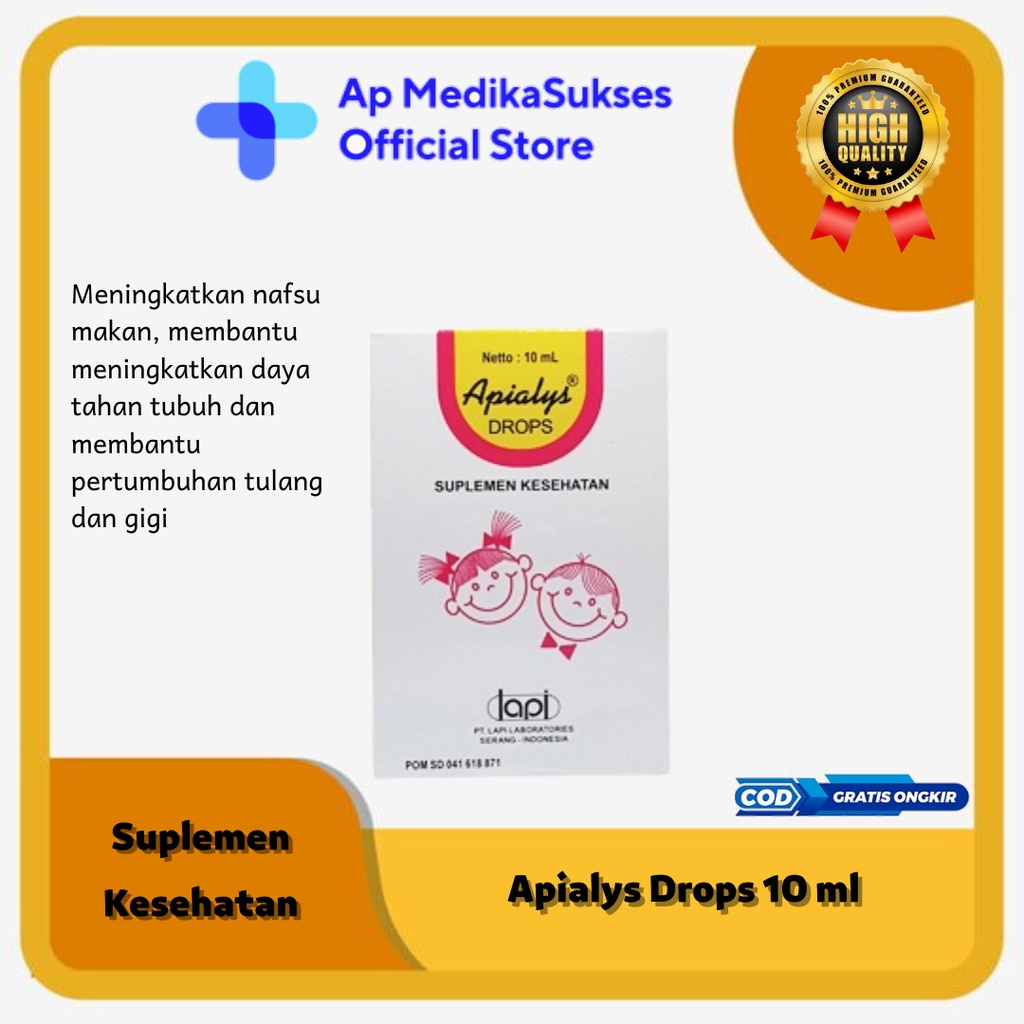 Jual Apialys drops 10ml syr untuk baby | Shopee Indonesia