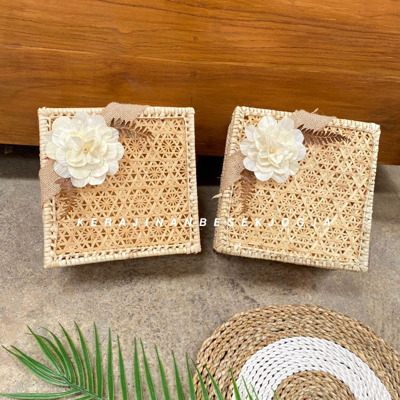 Jual KOTAK ROTI 25x25 RUSTIC | kotak truntum kotak bambu kotak makanan ...