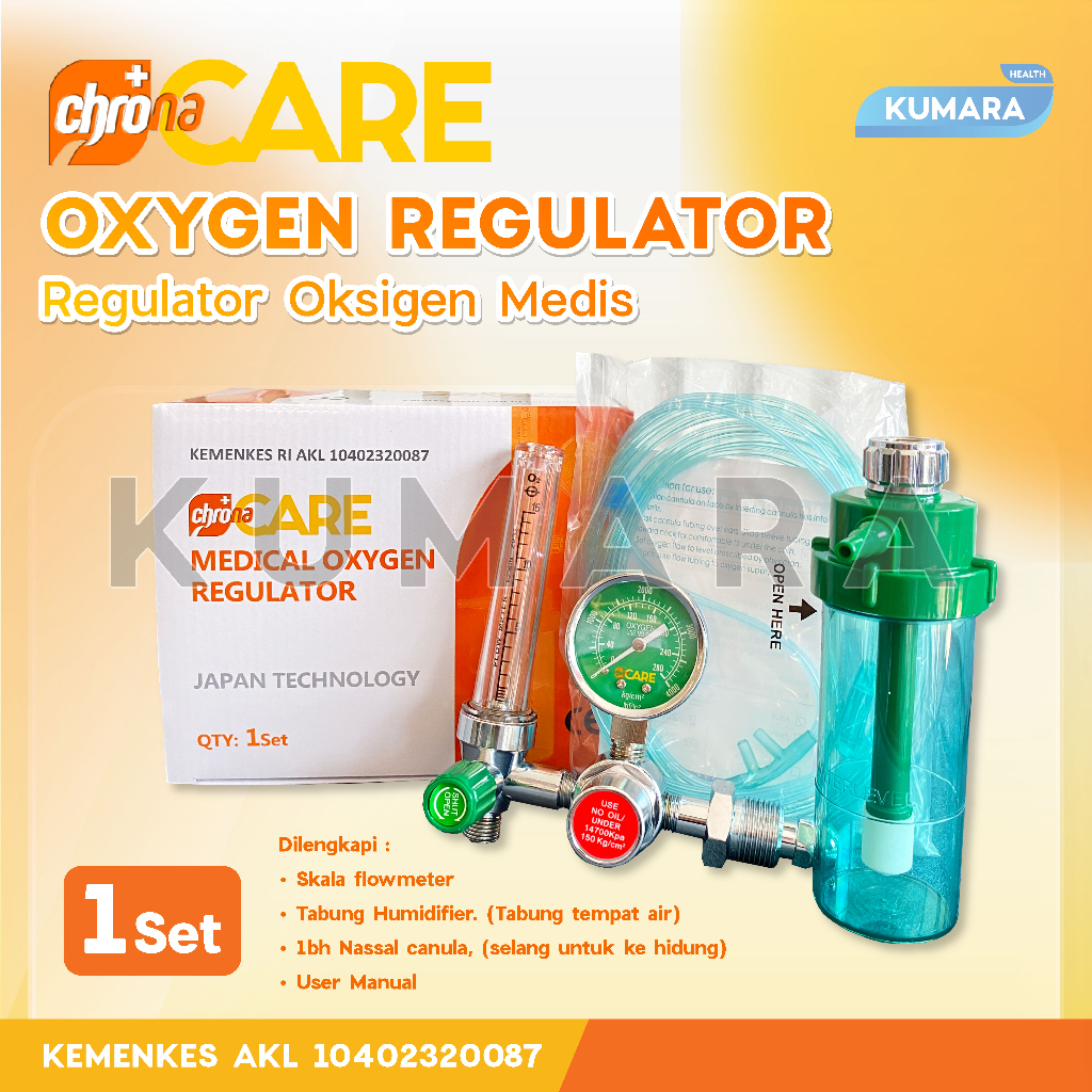 Jual CHRONA CARE - Regulator Tabung Oksigen Medical / Medical Regulator ...
