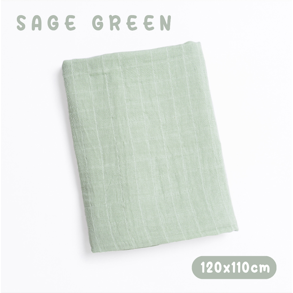 Jual MemoryLife - Premium Plain Muslin Baby Blanket Swaddle | Kain ...