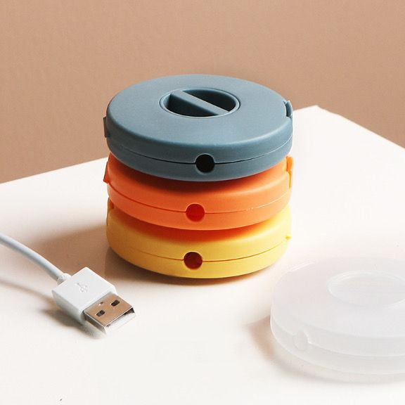 Jual Tempat Penyimpanan Kabel Data Model Bulat Charger Kabel Headshet ...