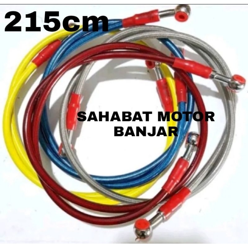 Jual selang rem variasi 215 cm selang rem universal ukuran 215cm ...