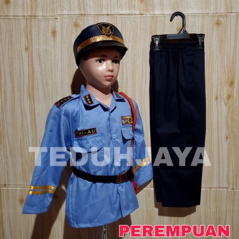Jual BAJU SERAGAM POLISI ANAK SATU SET / BAJU SERAGAM PILOT ANAK / BAJU ...
