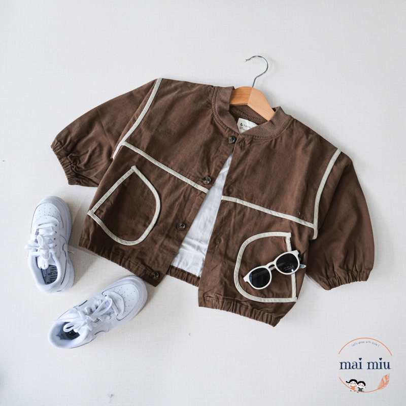 Jual Maimiu - Taka Boomber Jacket Baby Korean Top Outer - Baju Anak ...