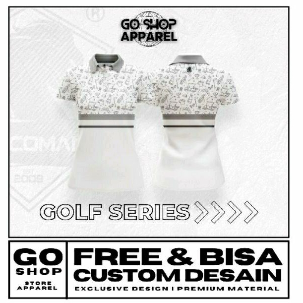 Jual Polo shirt Golf Baju Golf Wanita Golforfun Wowen Kaos Training ...