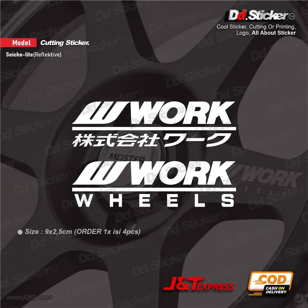 Jual sticker velg wheel work Japan 1 set | Shopee Indonesia
