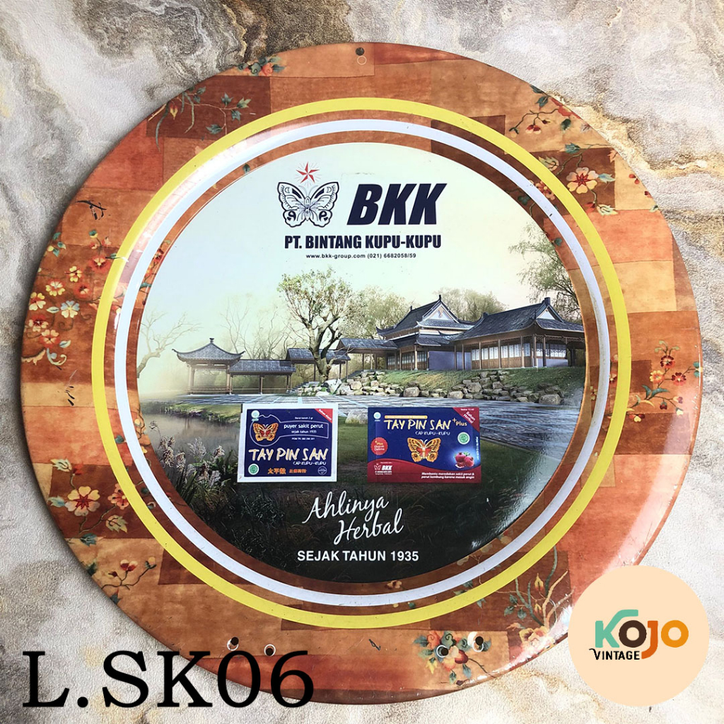 Jual Baki / Nampan Seng Bekas Kalender Harian Jadul Vintage Lawas 1980 ...