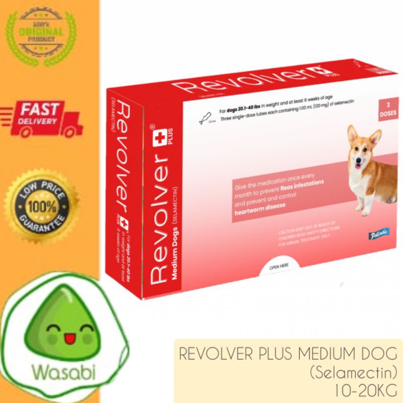 Jual PETINDO REVOLVER PLUS MEDIUM DOG M SELAMECTIN - OBAT KUTU ANJING ...