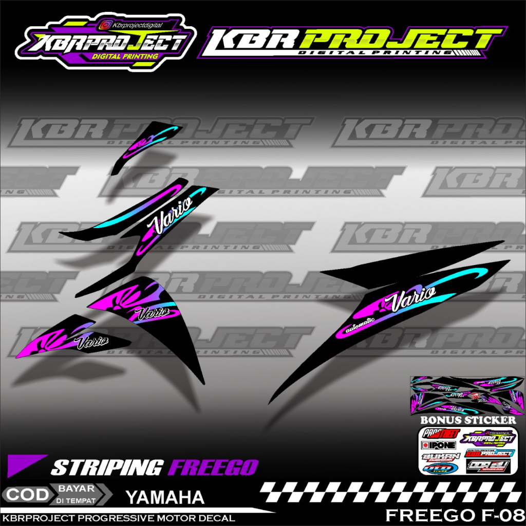 Jual FREEGO STIKER STRIPING PREMIUM MOTOR KEREN LIS VARIASI FREEGO ...