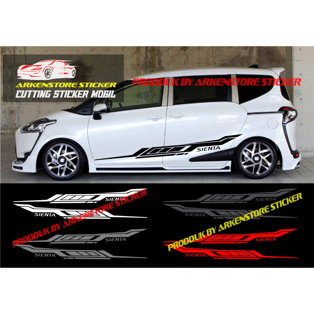 Jual cutting sticker mobil sienta sticker stiker mobil toyota sienta ...