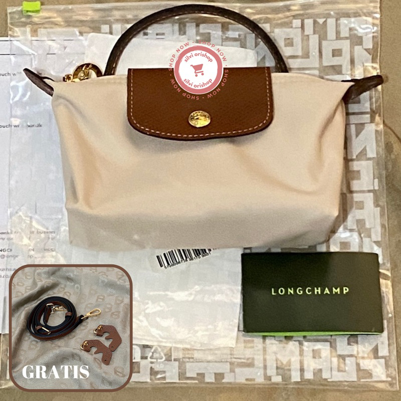 Jual Long*Champ Le Pliage Pouch with Handle | Shopee Indonesia