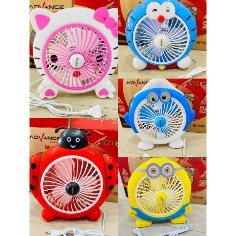 Jual Kipas Angin Meja Advance// kipas angin mini//kipas angin karakter ...