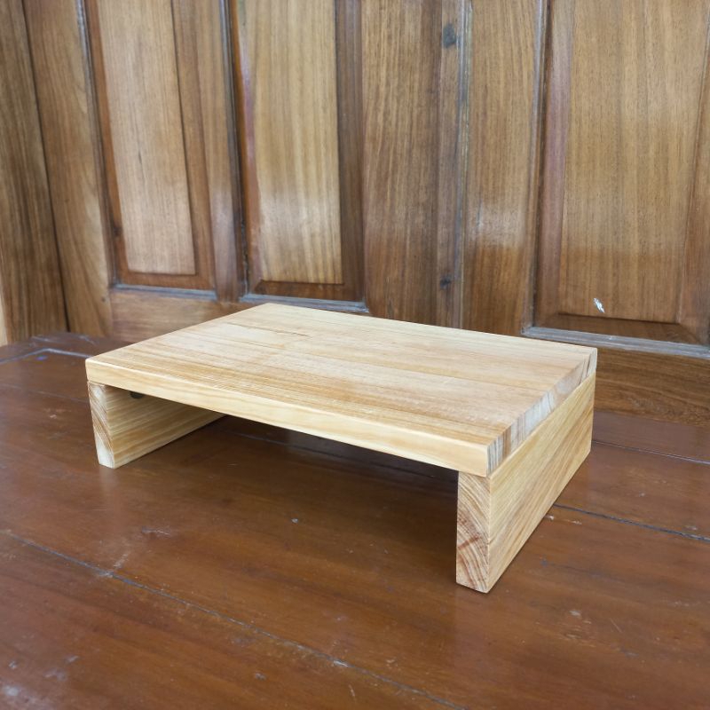Jual Meja Stand Kayu Dudukan Monitor Laptop | Shopee Indonesia