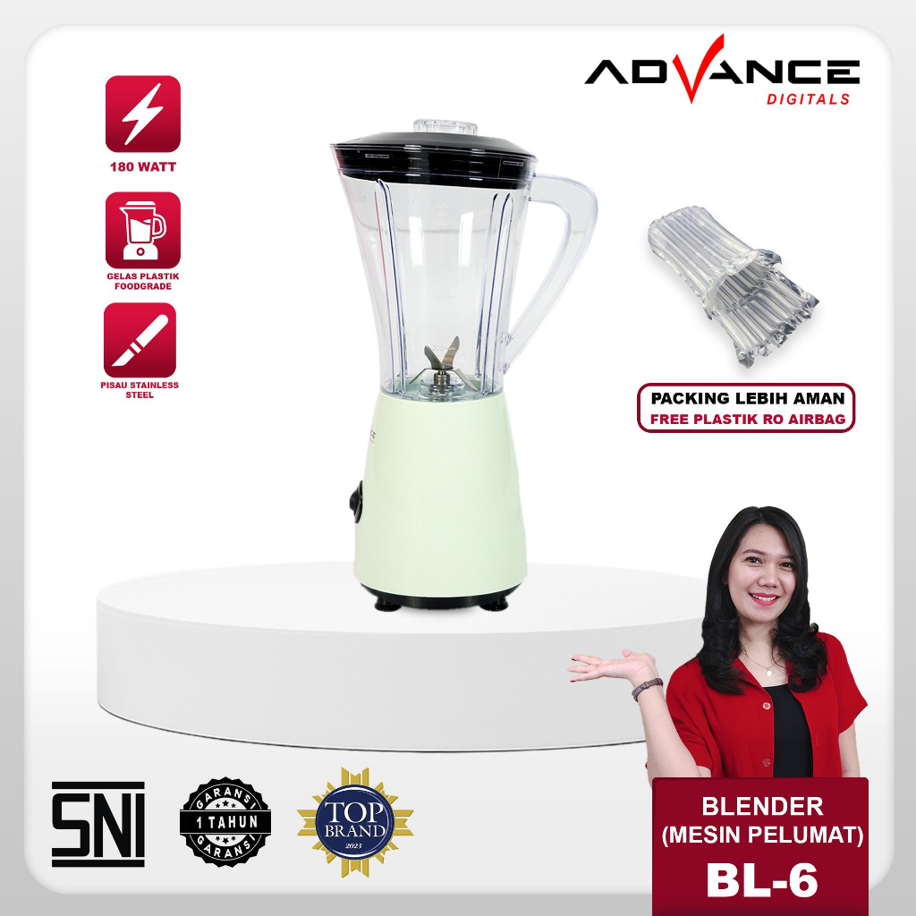 Jual Advance BL-6 NEW! Blender Listrik Kecepatan variabel Penghancur Es 180 Watt Garansi Resmi 1 ...
