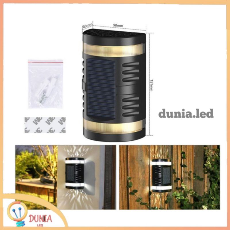 Jual Lampu Solar Taman Dinding 2 Arah Tenaga Surya / Lampu Dinding ...