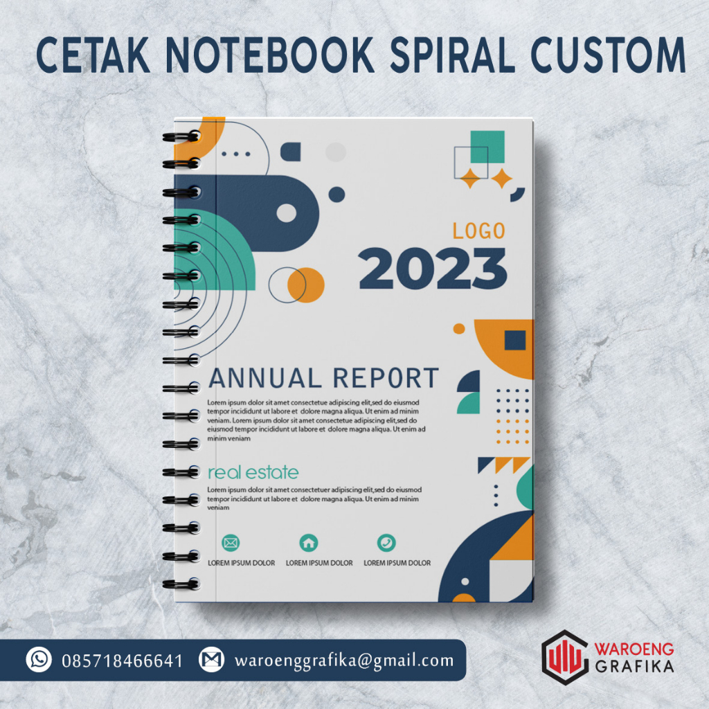 Jual Cetak notebook blocknote spiral Custom Desain Ukuran A6 | Shopee ...