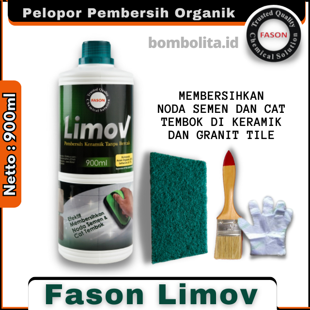 Jual Pembersih Keramik Noda Semen Fason Limov 900ml | Shopee Indonesia