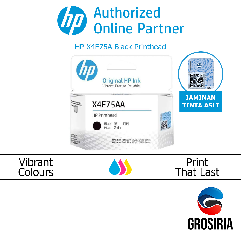 Jual HP Printhead Black Smart Tank 500 515 519 615 670 720 750 Original ...
