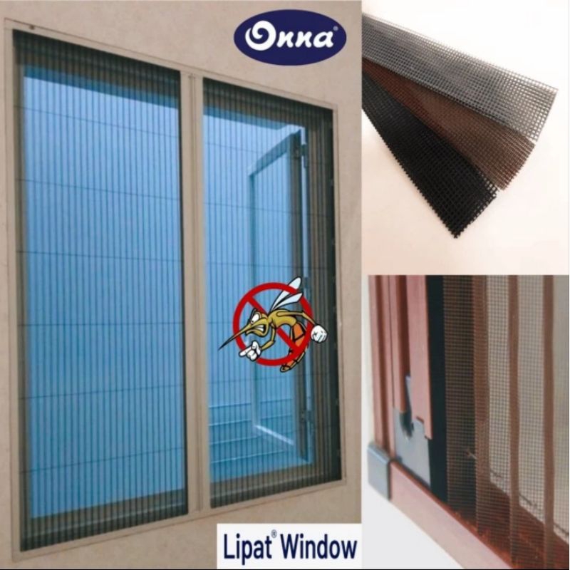 Jual Onna / Lipat Window / Partisi Lipat / Kawat nyamuk Jendela Geser ...