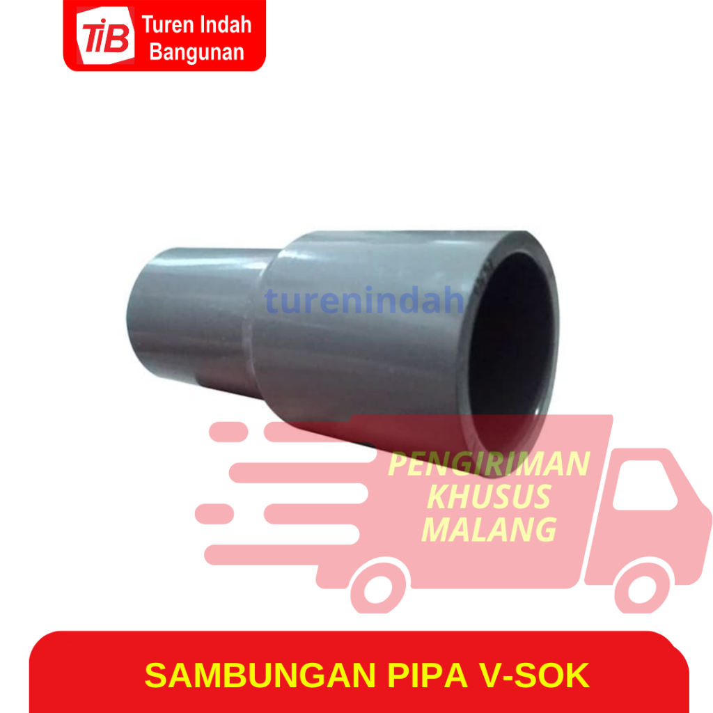 Jual TIB - SAMBUNGAN PIPA V-SOK - V SOK - V SOK PVC - PIPA V SOK UKURAN ...