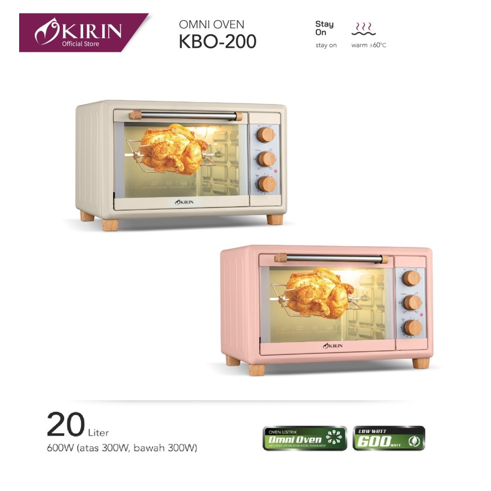 Jual Kirin Omni Oven 20 Liter KBO 200 / Oven Listrik Low Watt | Shopee Indonesia