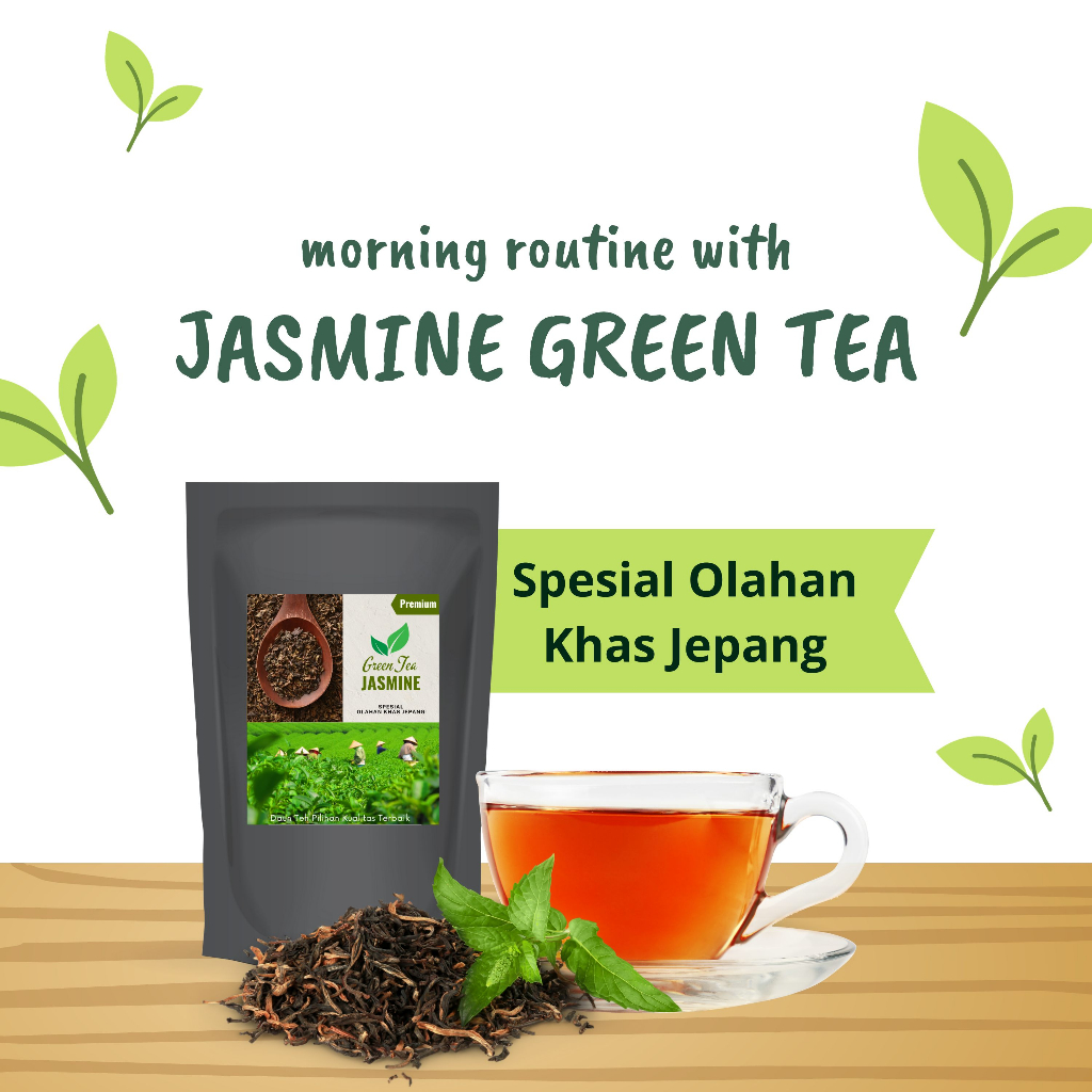 Jual Teh Hijau Melati Japan Green Tea Jasmine 40g | Shopee Indonesia