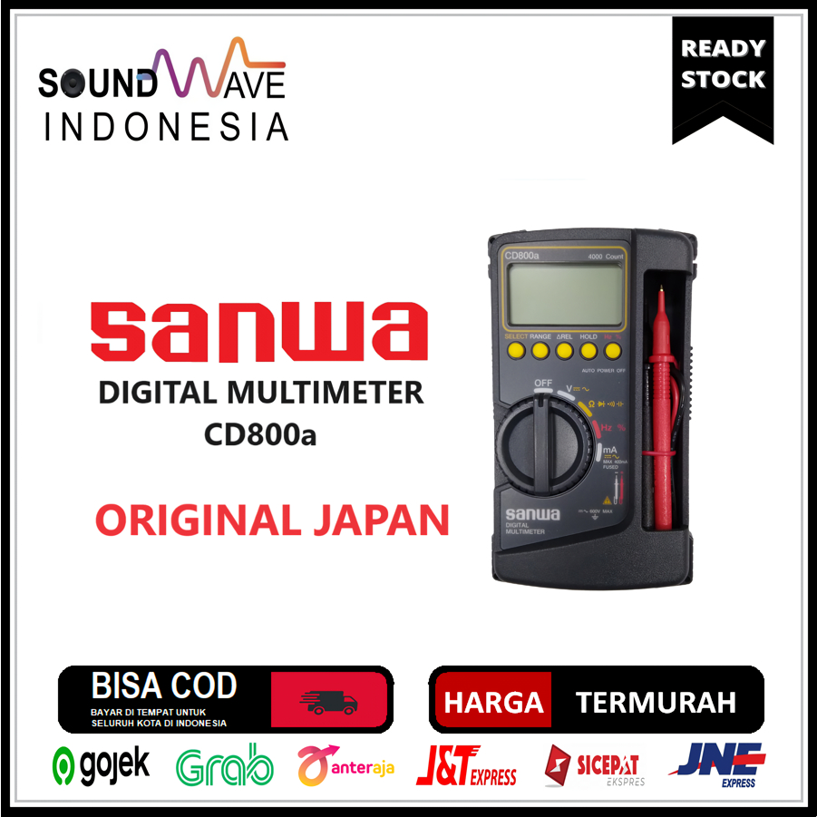 Jual SANWA CD800a MULTIMETER DIGITAL MULTITESTER AVOMETER | Shopee ...