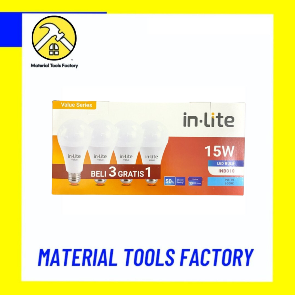 Jual INLITE INB010 VALUE SERIES LED BULB 5W 7W 9W 12W 15W 18W PAKET MURAH - LAMPU LED INLITE ...