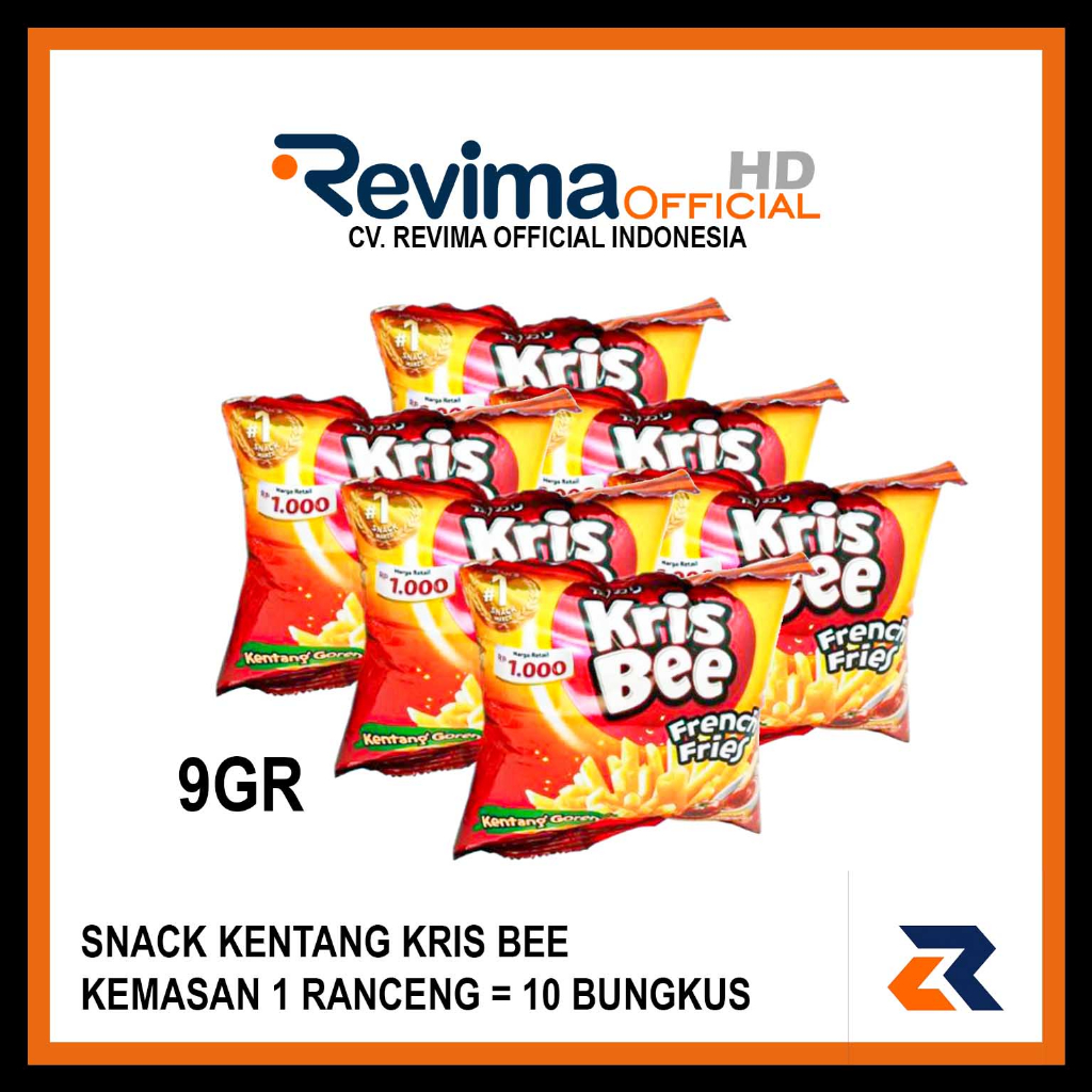Jual Snack Ciki kentang Goreng KRIS BEE Kemasan 1 Renceng isi 10 ...