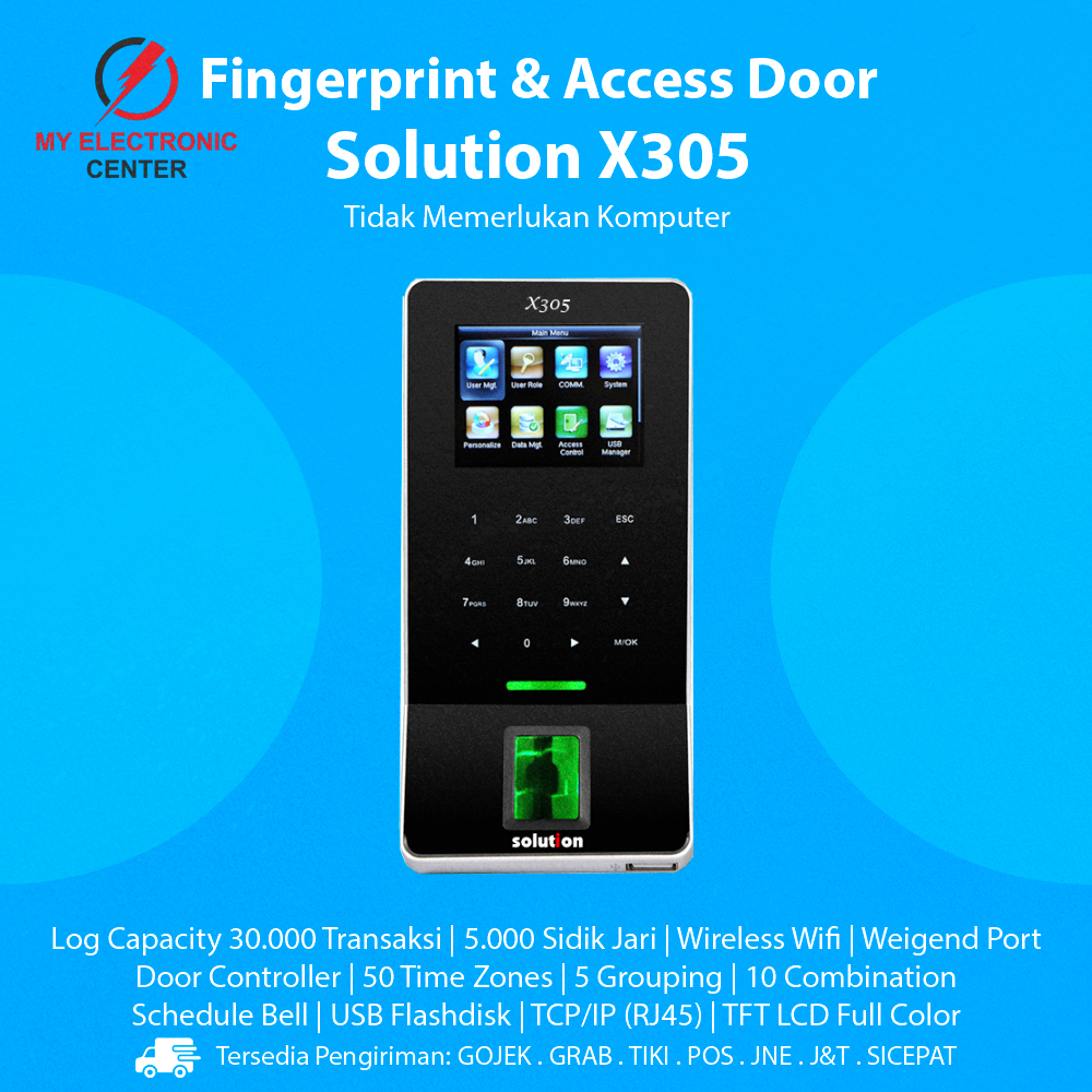 Jual Fingerprint Solution X305 Mesin Absensi Sidik Jari Kantor Bank | Shopee Indonesia