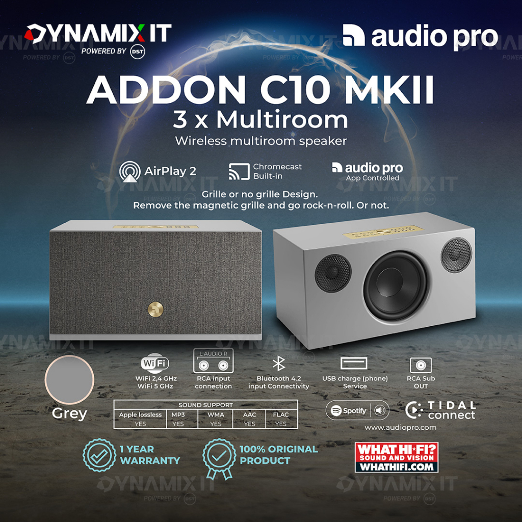Jual Speaker Audio Pro C10 MKII AudioPro Wireless Multiroom - Grey | Shopee Indonesia