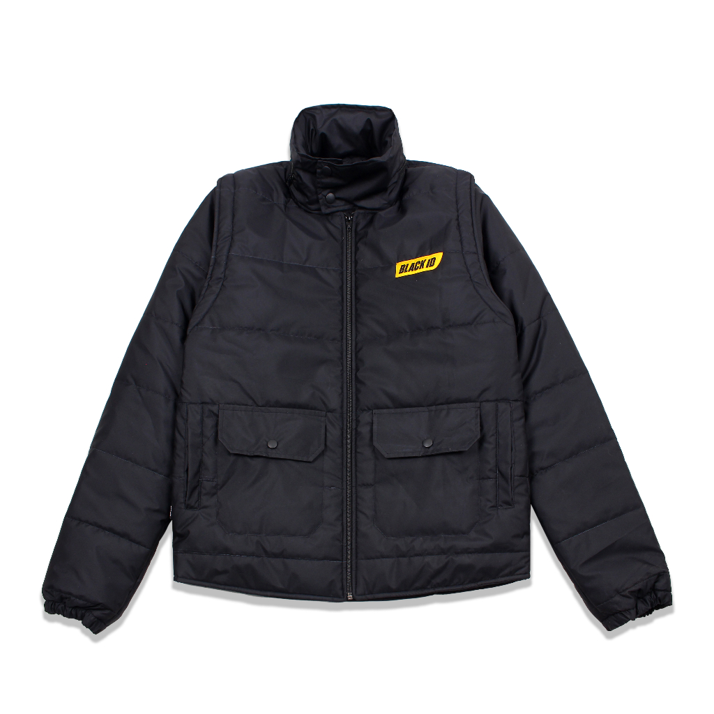 Jual Black ID - Jacket Outdoor Puffer Pria Lengan Panjang Hitam | JKT ...