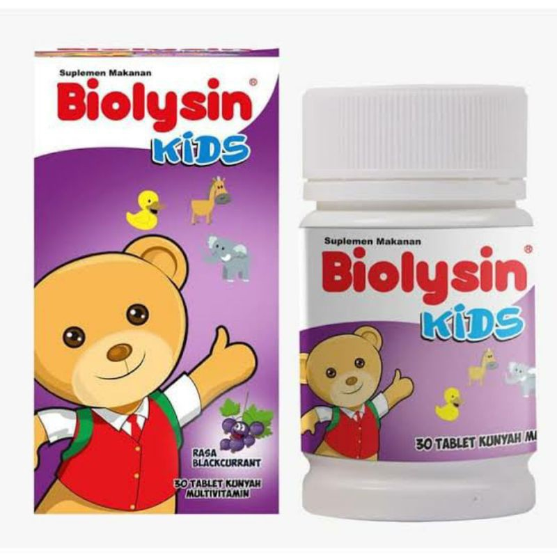Jual BIOLYSIN KIDS 30 TABLET MULTIVITAMIN UNTUK ANAK | Shopee Indonesia